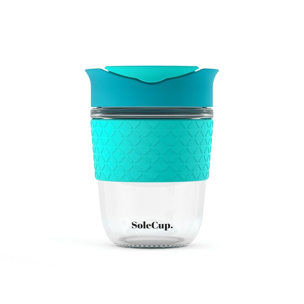 Tasse de voyage SoleCup Originale silicone bleu