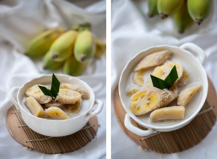 Kluay Buat Chi – Recette traditionnelle de bananes thaïlandaises à la ...